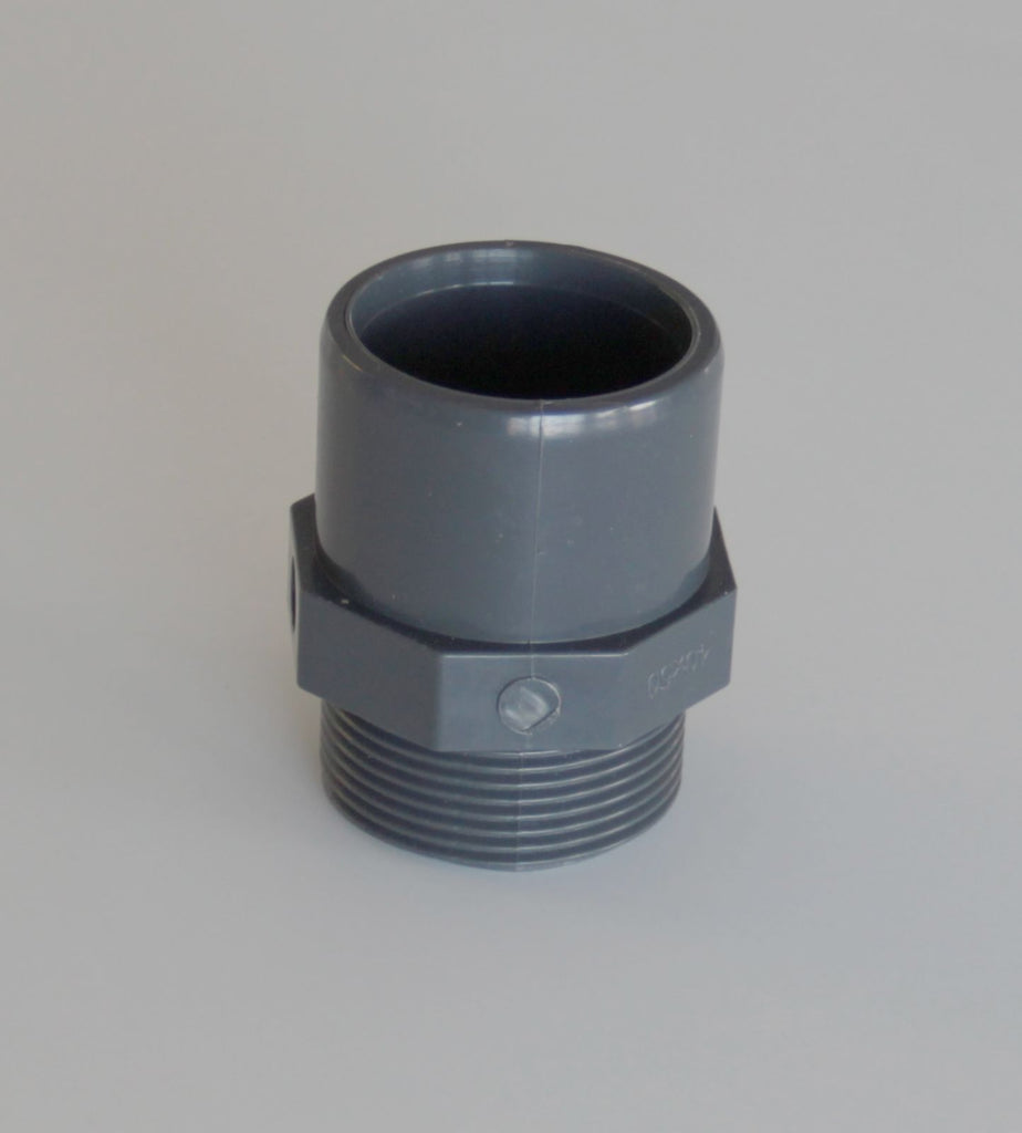 Embout Fileté / Partie à coller 40mm, 50mm ou 63mm vers filetage 1"1/2 ...