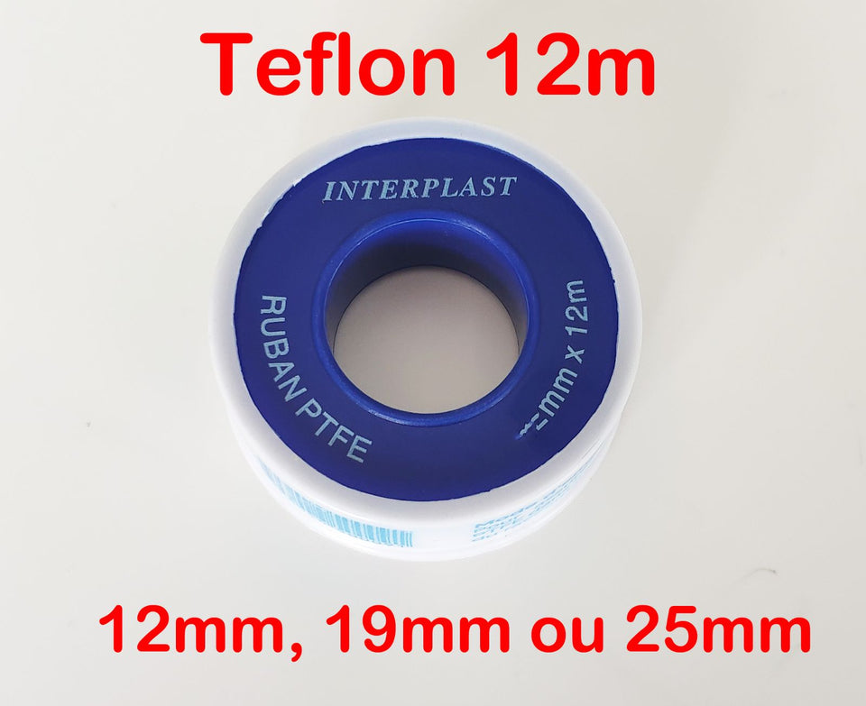 Téflon 12m / 12mm, 19mm ou 25mm – Cascades INOX